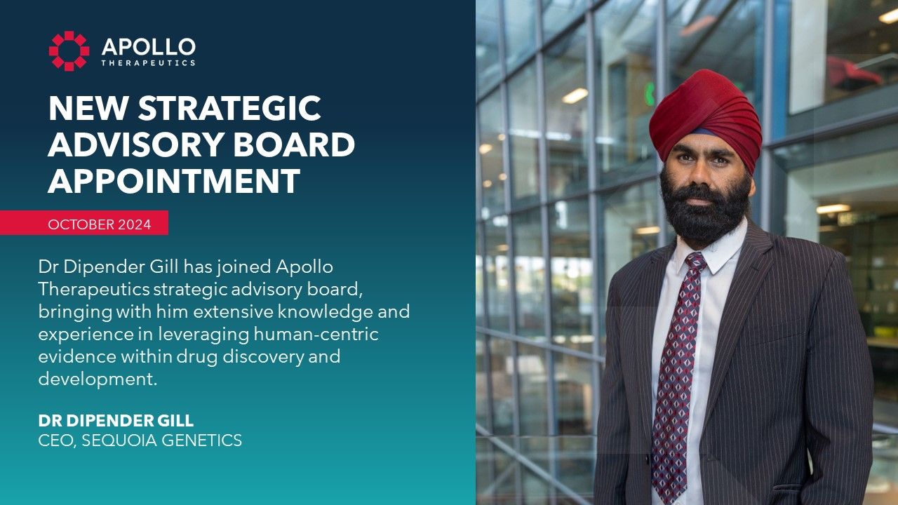 Apollo appoint Dr Dipender Gill to the strategic advisory board ...